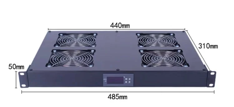 4 Cooling Fan Unit Rack Cabinet Mounted Air Conditioning Cooling ...