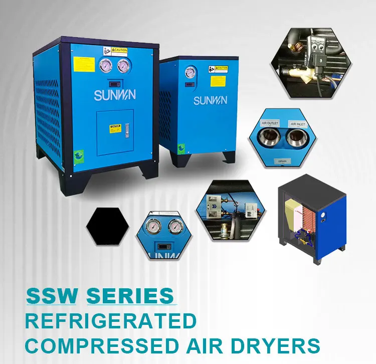 Compact Design Control System Compressed Air Dryer with Smart Control ...