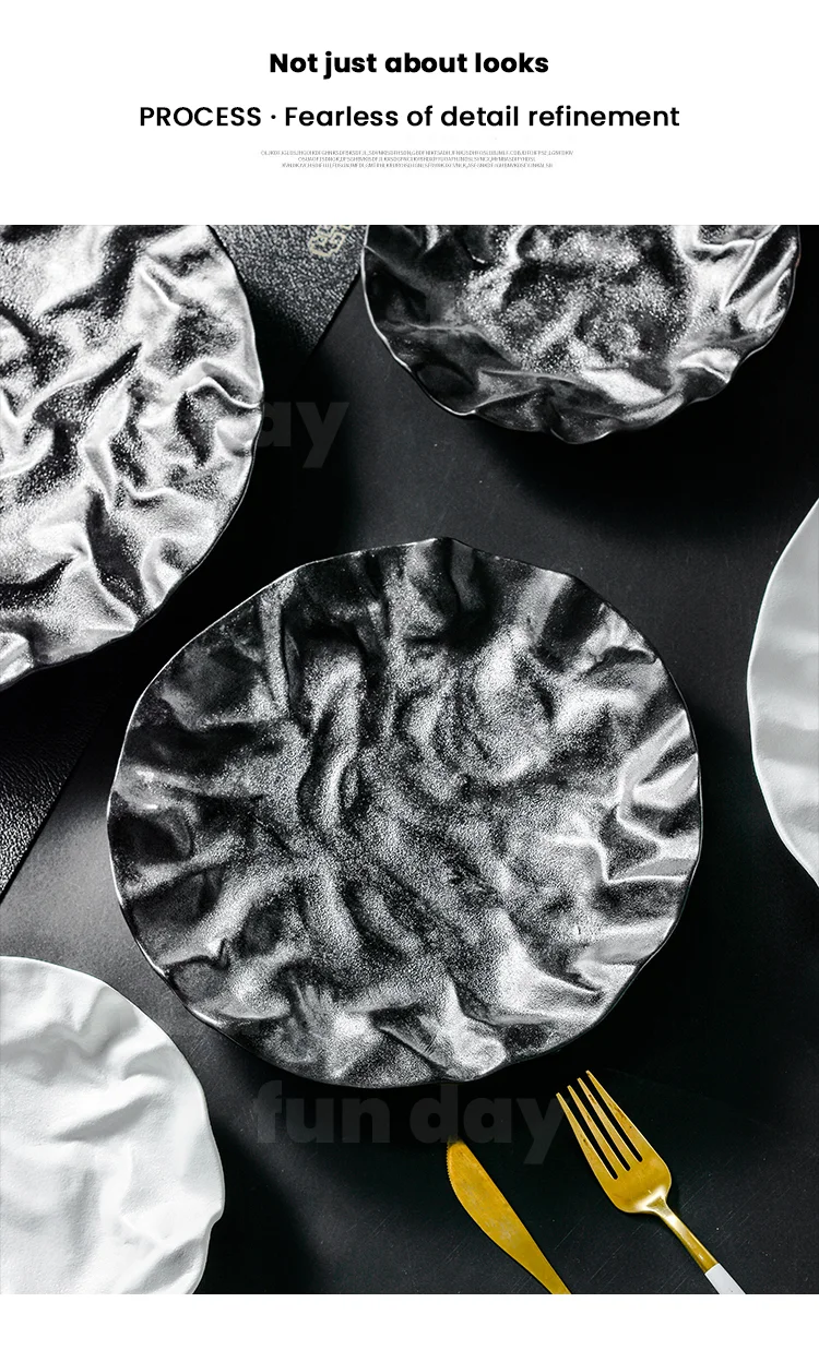Japanese Rock Shape Irregular Plates Special Shaped Steak Plate Salad ...