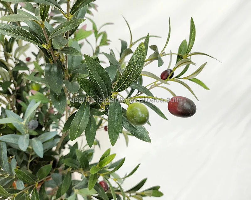 Fire Resistance Custom 104cm Real Touch Lifelike Oliver Tree Plants ...