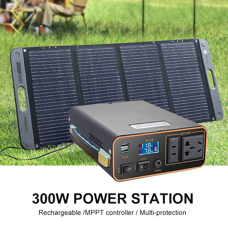 Outdoor Portable 220v 100w 300w 500w 600w 800w 1000w 2000w Back Up Lifepo4/lithium-ion Power ...