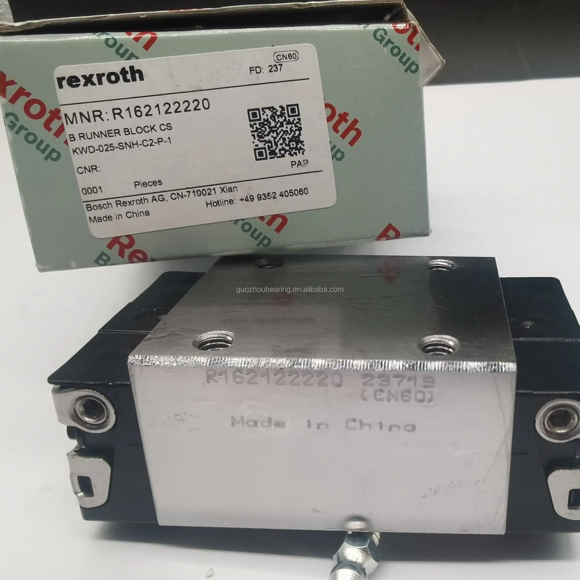 Rexroth Brand Linear Guide Rail Block Slider Carriage R162122220 ...