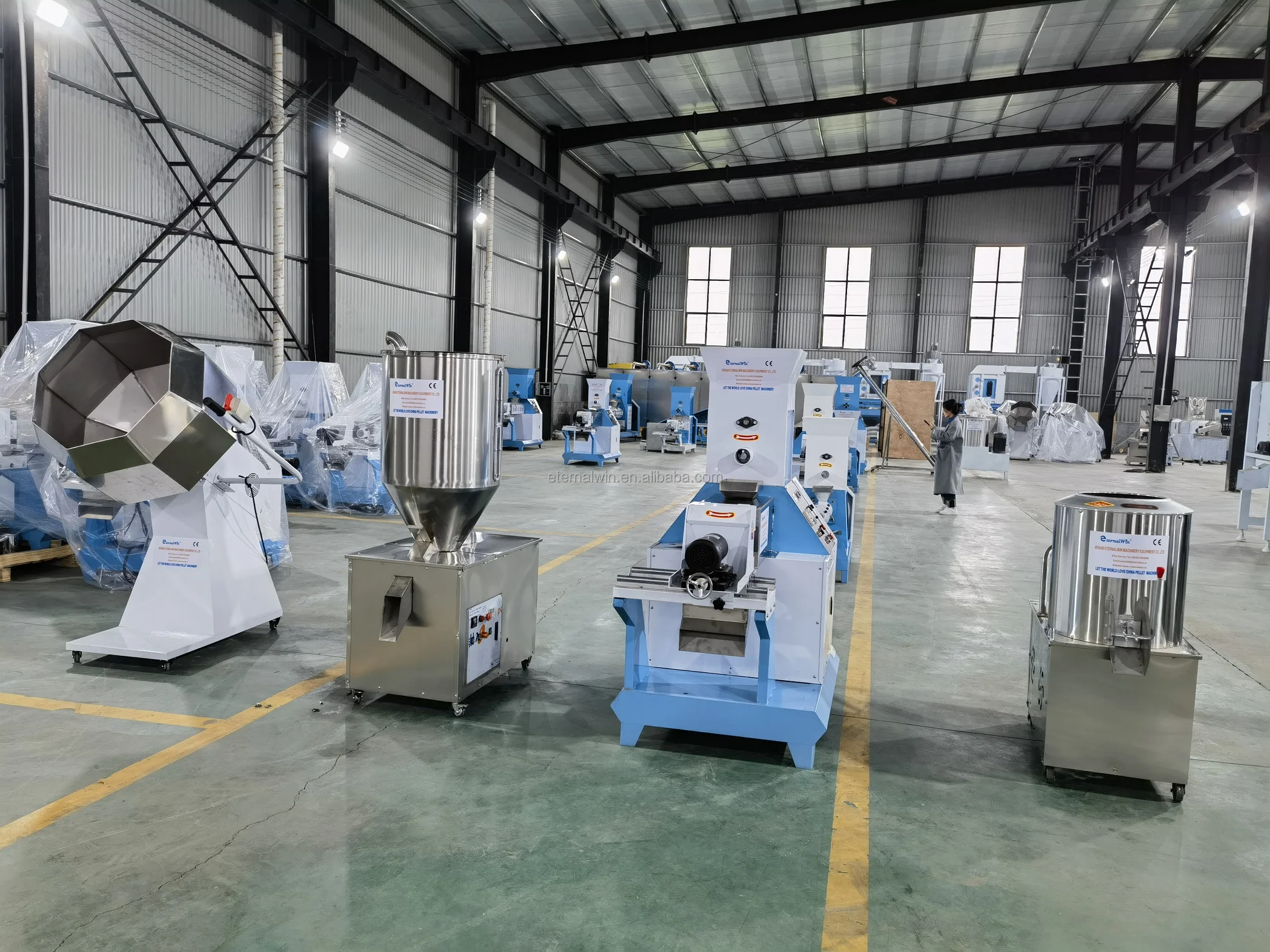 Tropical Fish Food Pellet Extruder Making Pellet Mill Machinery ...