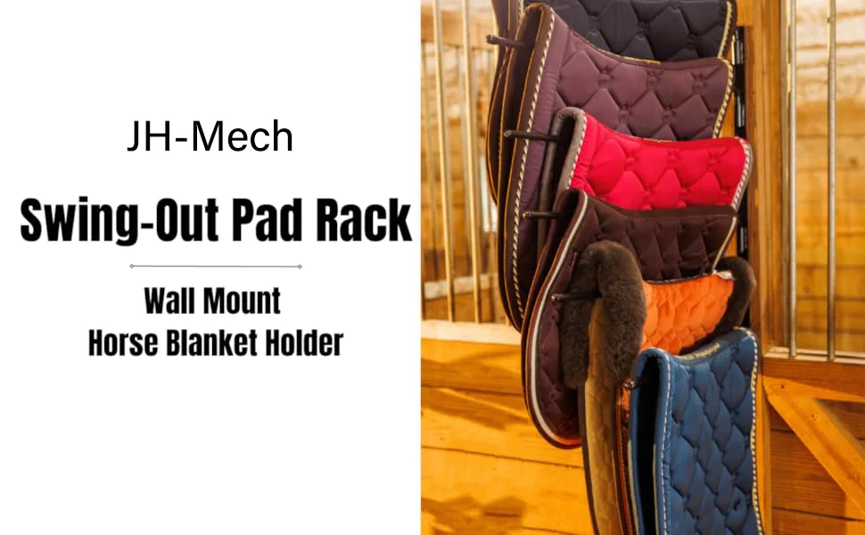 Jh-mech Heavy Duty Powder Coated Steel Horse Blanket Rack