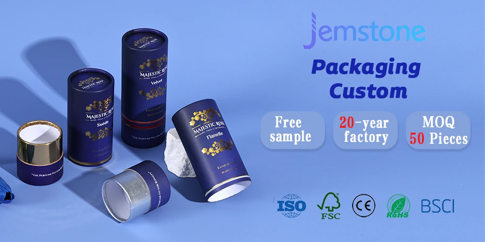 Custom Food Cylinder Cardboard Bottle Container Box Tube