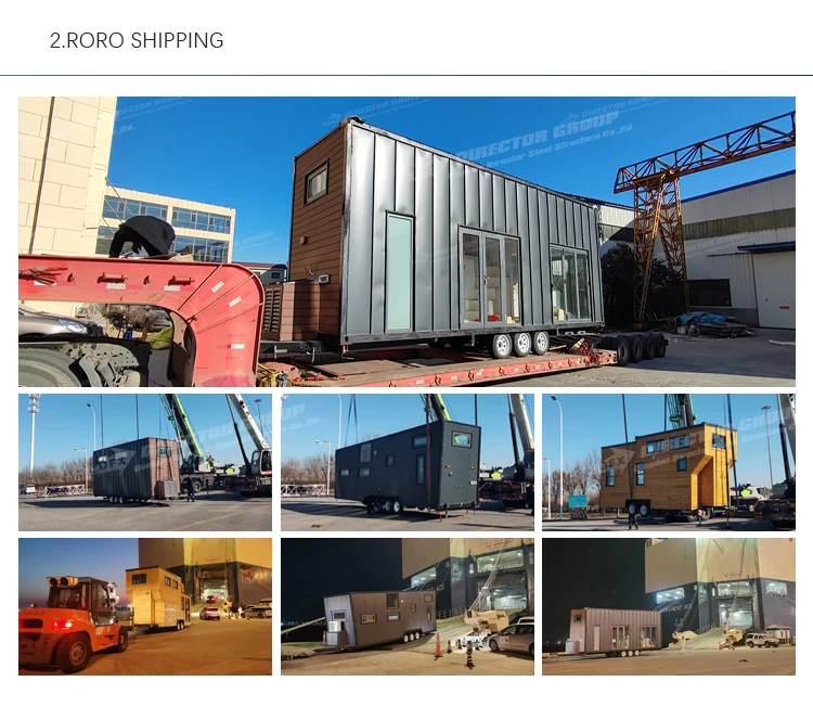 Modern Prefab House On Wheel Tiny Portable House Modular Home Trailer ...