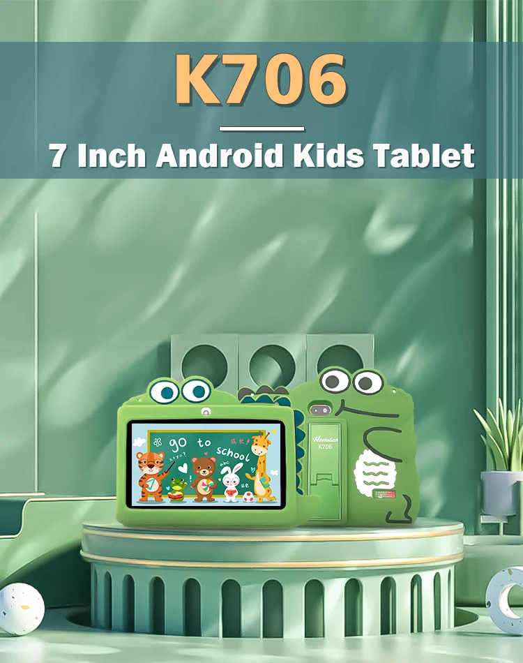 Wintouch 2023 Crocodile Shell Kids Tablet - 7 Inches Android