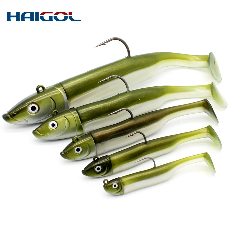 Artificial Fishing Lures With Jig Head 5g 12g 15g 20g 30g 50g 90g 120g For Bass Lure Crappie ...