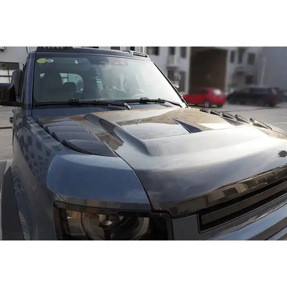 Defender L663 Abs Glossy Black Air Fender Hood Vent Covers