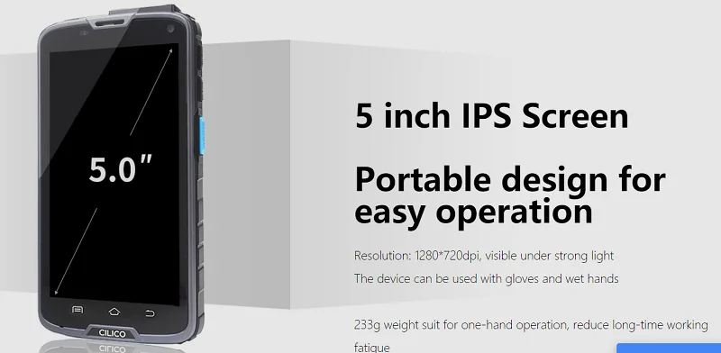 CILICO C6 Android Industrial PDA - Barcode Scanner with NFC