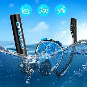 GOYOJO Diving Tank & Full-Face Mask - 5-8 Min Underwater Use