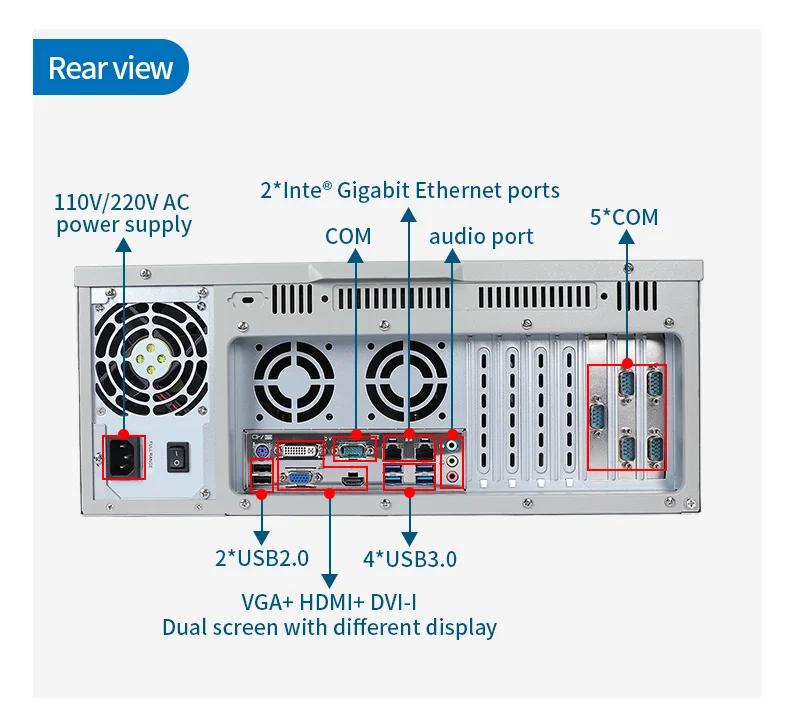Sinsmart New 2024 Industrial Computer 4u Rackmount Working Station Ipc ...