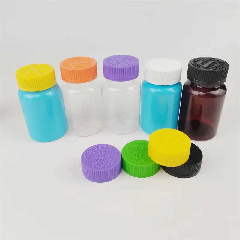 10ml-500ml Plastic Pill Bottles White Clear Amber Hdpe Pet Pharmaceutical Capsule Pill Bottle ...