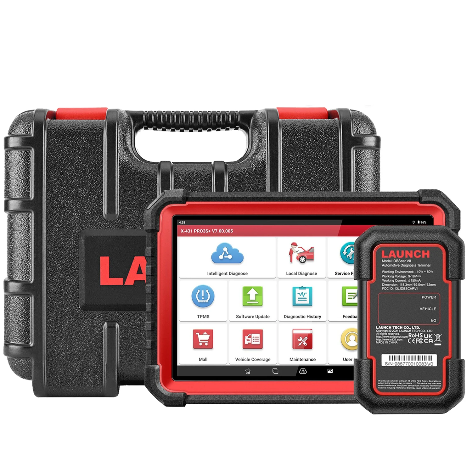 LAUNCH X431 Pro3s Plus V5.0 Full system Automotive Diagnostic tools ECU ...