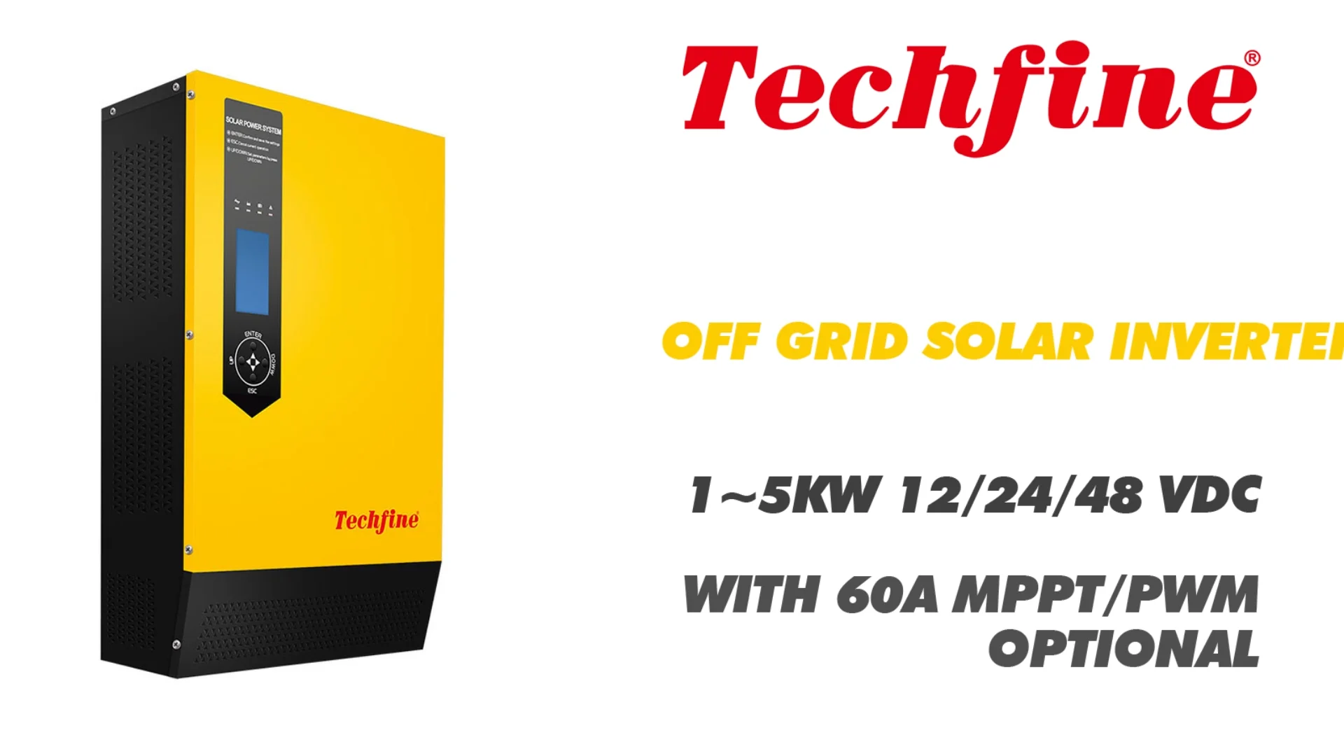 Techfine Inverter Tenaga Surya,Harga Pabrik Hybrid 3kva 48v 60a Off ...