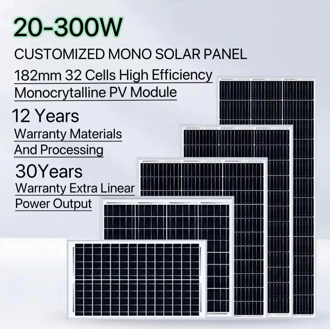 Huayang TXW Small Half Cell All Black Solar Panel 36 Cells 12V/24V 40W ...