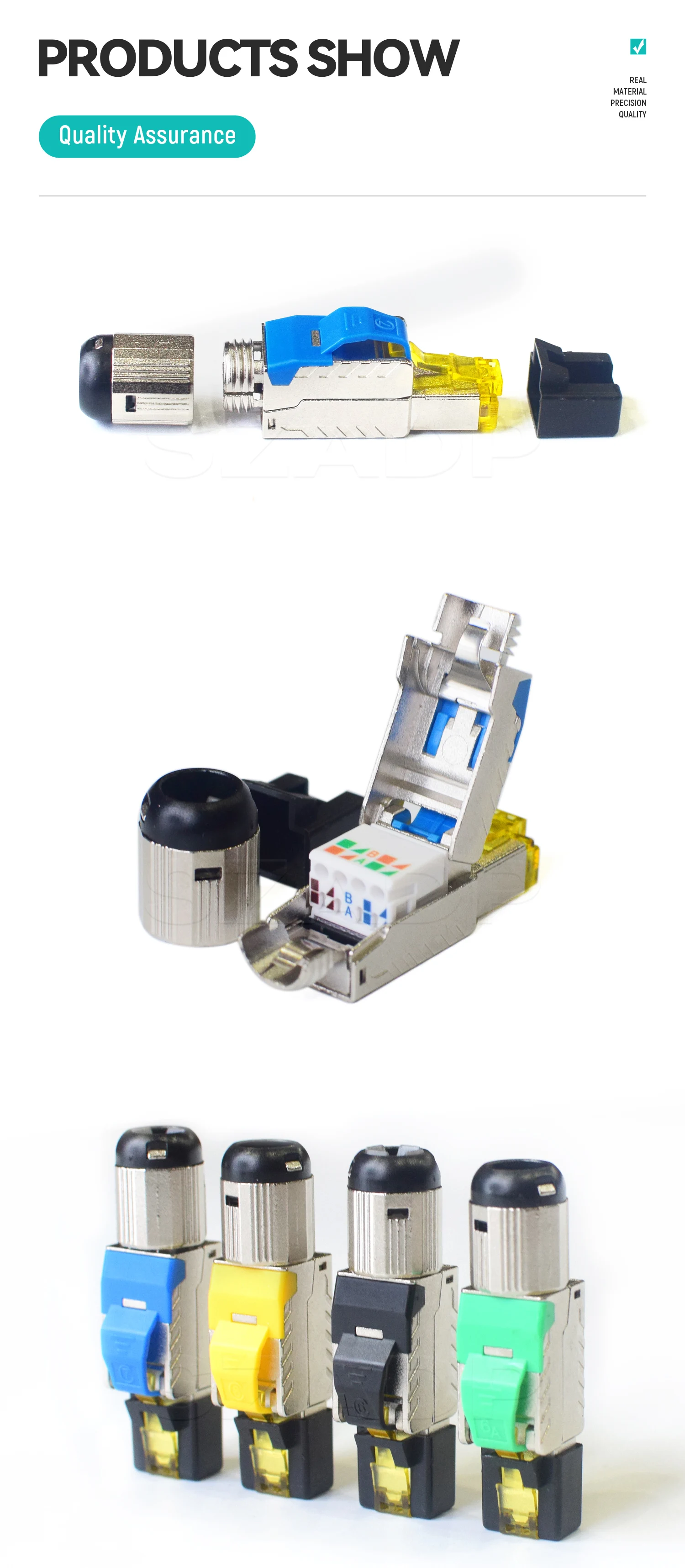 CAT6-CAT8 Shielded Termination Tool Kit with 25pcs Free Cat8 Plugs High ...