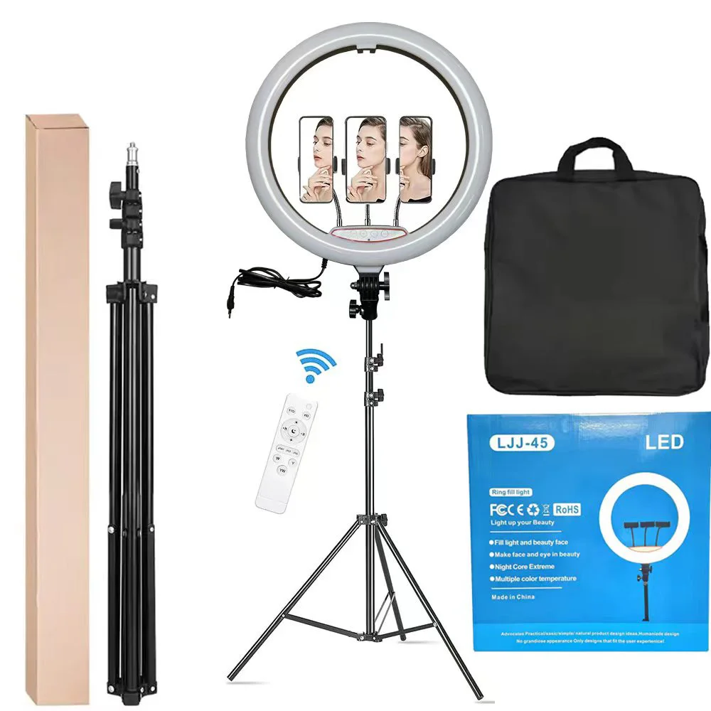 22 inch ring light Stand Indoor Live Makeup Photography professional ...