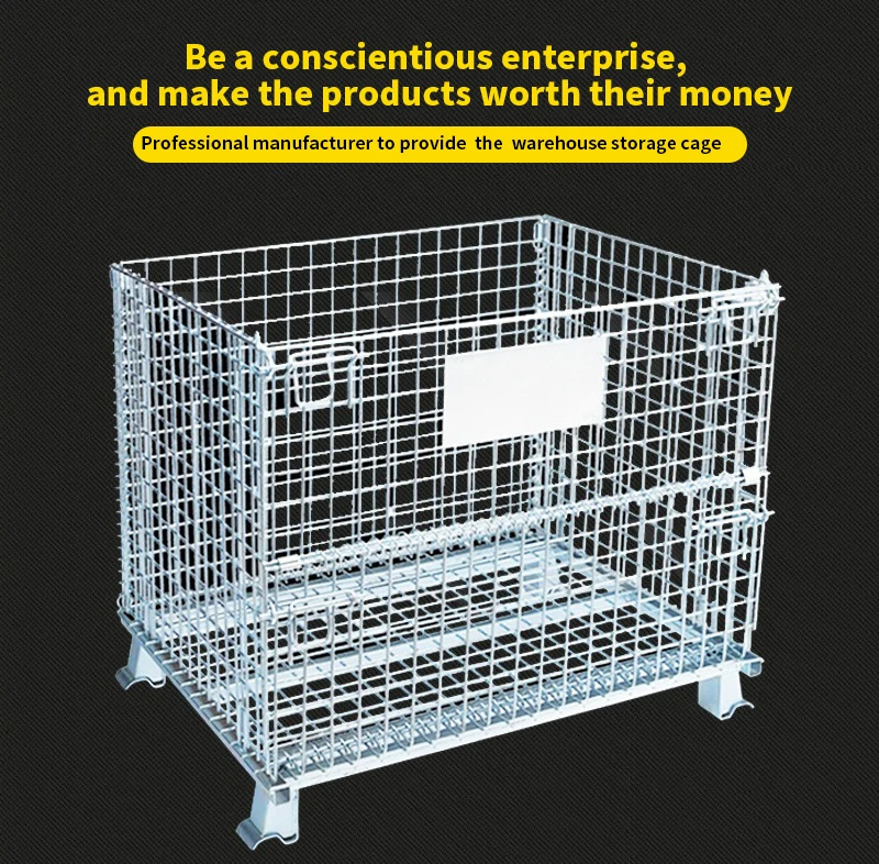 Heavy-duty Galvanized Foldable Collapsible Metal Storage Container ...