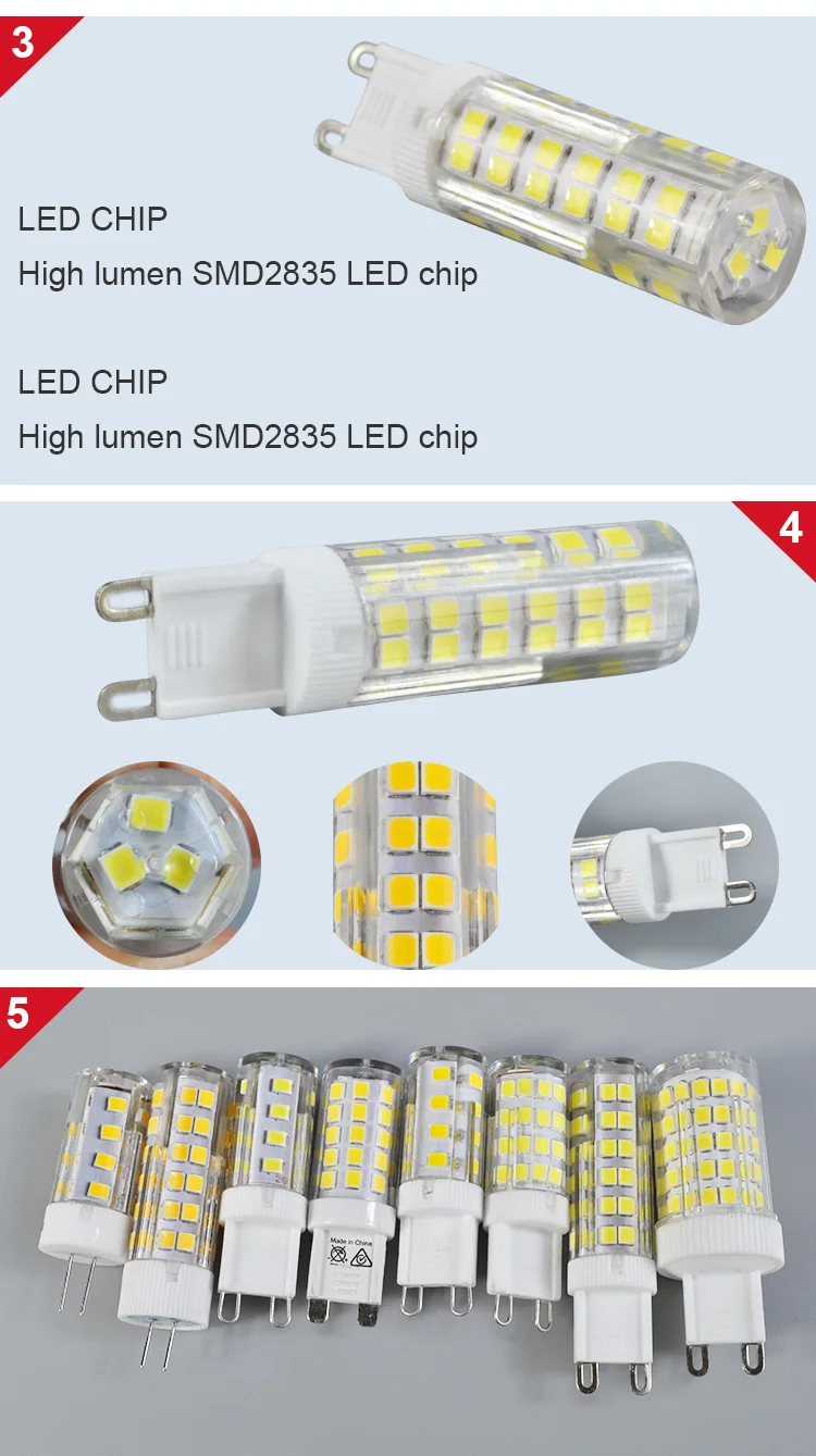 New Erp Approved Europe Stand Mini Bulb 220v G9 5w 550lm High Lumen ...