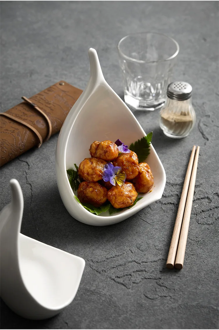 Modern Zen White Ceramic Dinnerware Sets Creative Chinese Dishes for ...