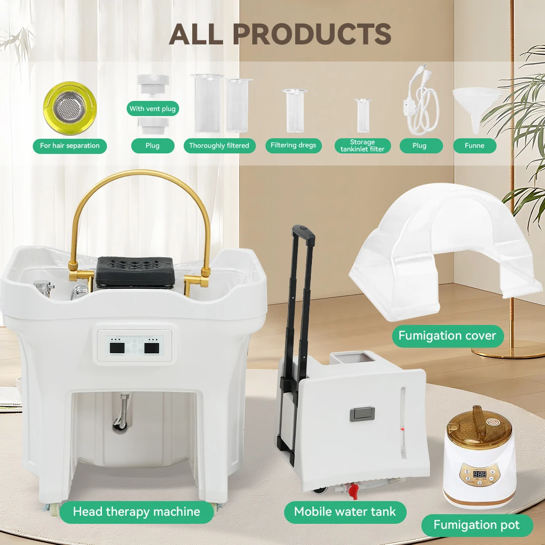 Modern Portable Hair Wash Basin with Durable Plastic Water Storage Tank ...
