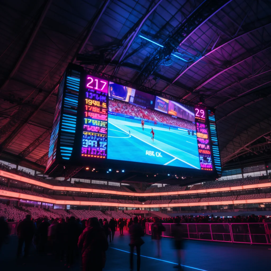 Indoor Stadium Perimeter Led Display P4.81 Hanging Led Screen High ...