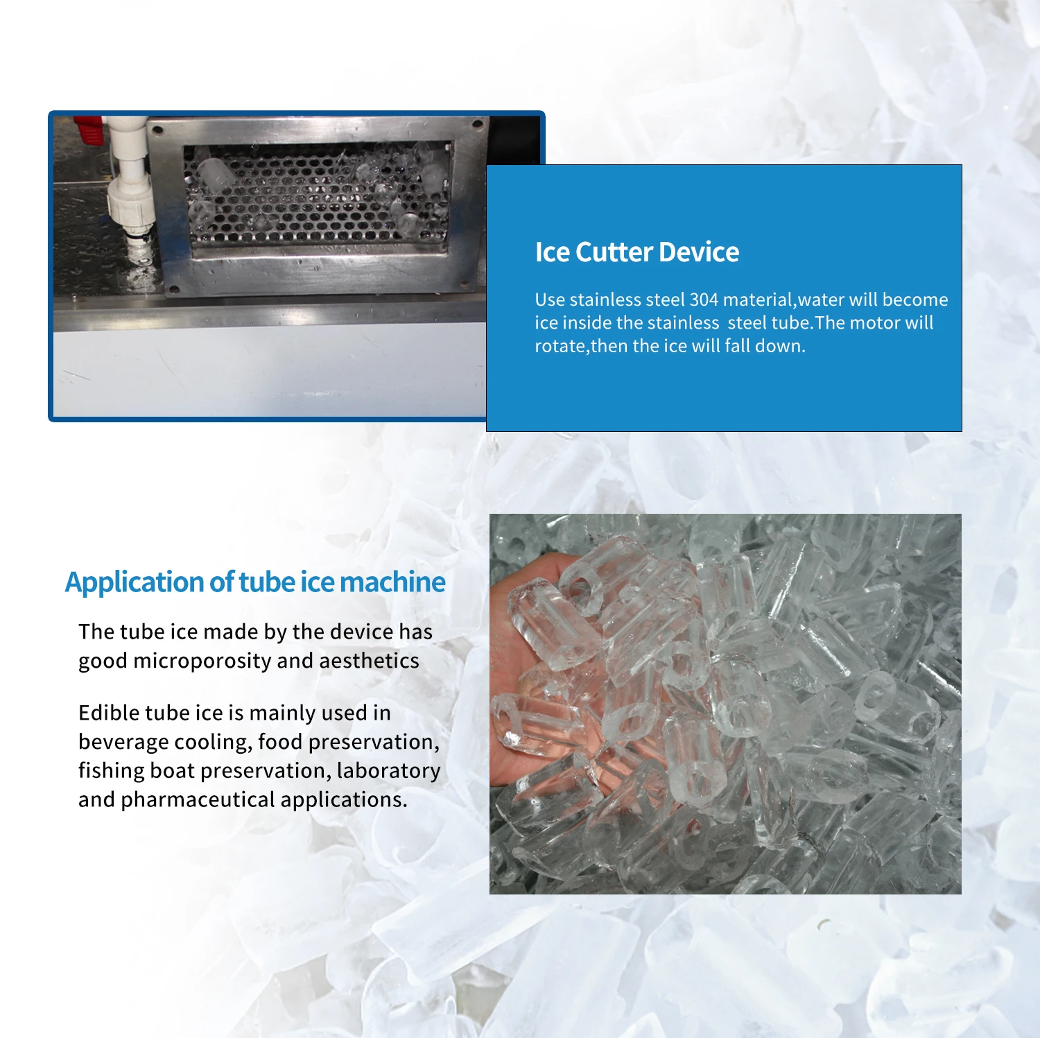 Automatic Ice Tube Machine 1t To 5t Er Day 1 Set Containerized Ice Tube ...