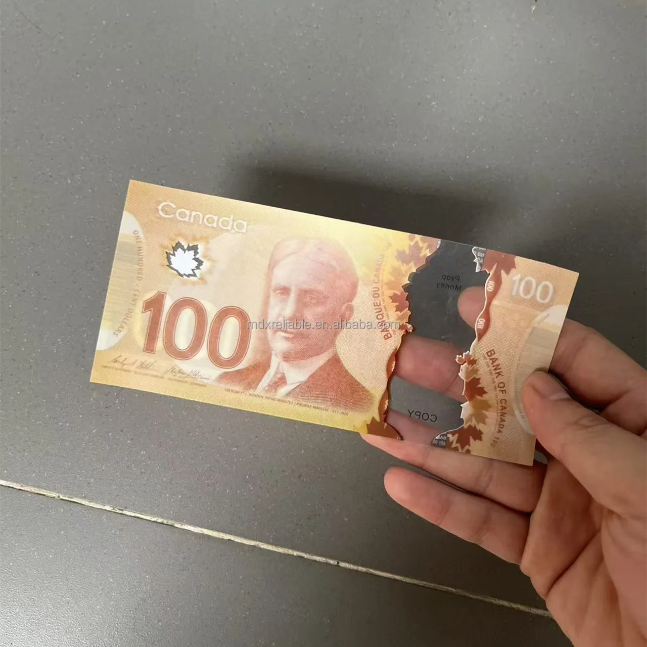 Realistic Plastic Canadian Prop Money - Perfect for Events