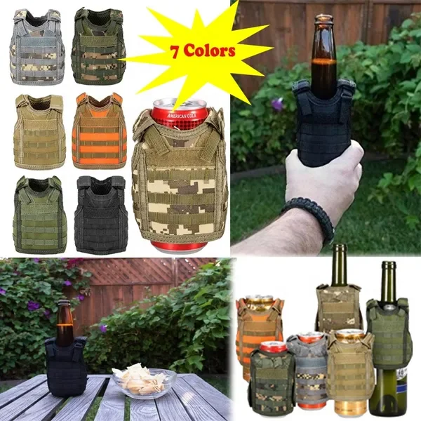Ready to Ship Tactical Can Koozies Mini Vest for Beer Bottle| Alibaba.com