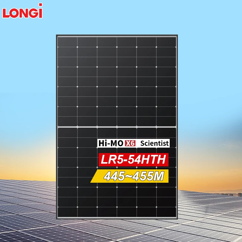 Newest Longi Himo 6 Explorer Lr5-54hth 410w 415w 420w 425w 430w Mono Solar Panel A Grade Pv ...