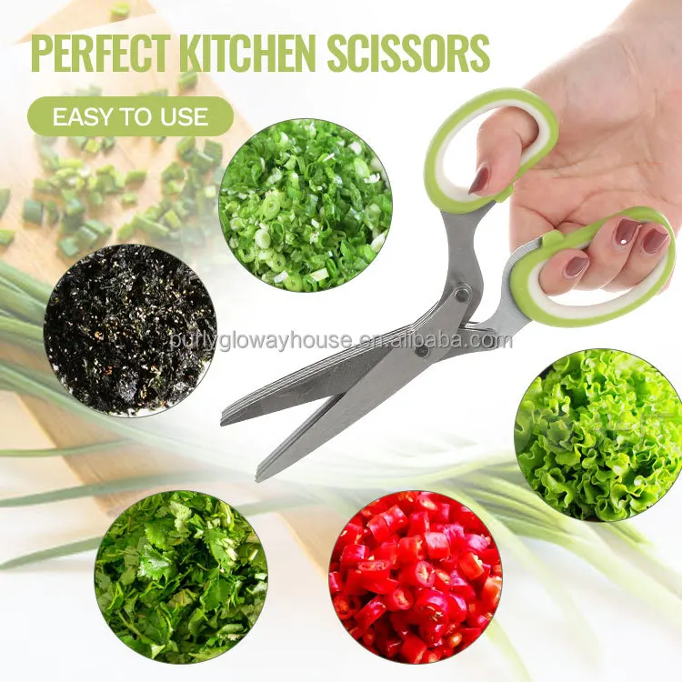 Kitchen Gadget Multifunction Vegetable Scissor Kitchen Herb Shear ...