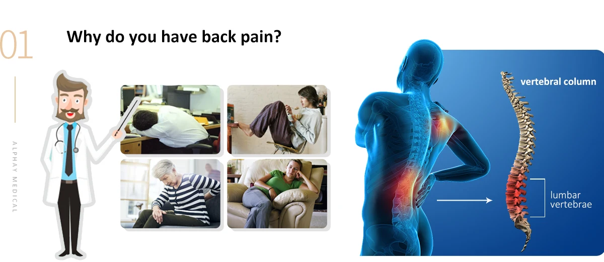 Alphay Lumbar Lower Back Support Belt Spinal Care Elastic Back Support ...