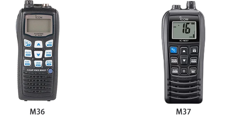 Icom Ic-m36 Two Way Radio Waterproof High Power Ic-m37 Handheld Long ...