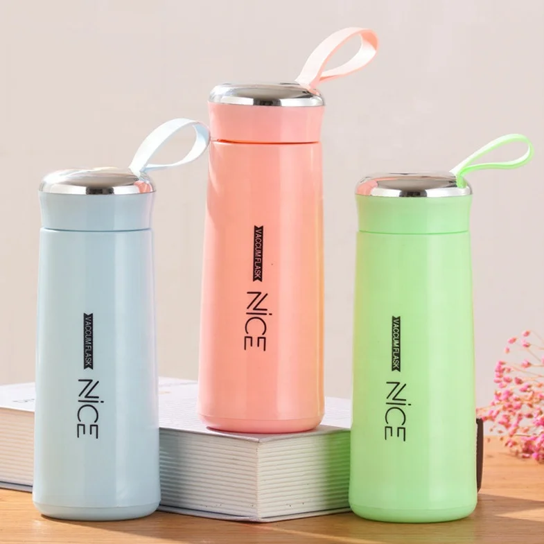 Reusable 400ml Drinkware Nice Glass Water Bottle With Custom Logo ...