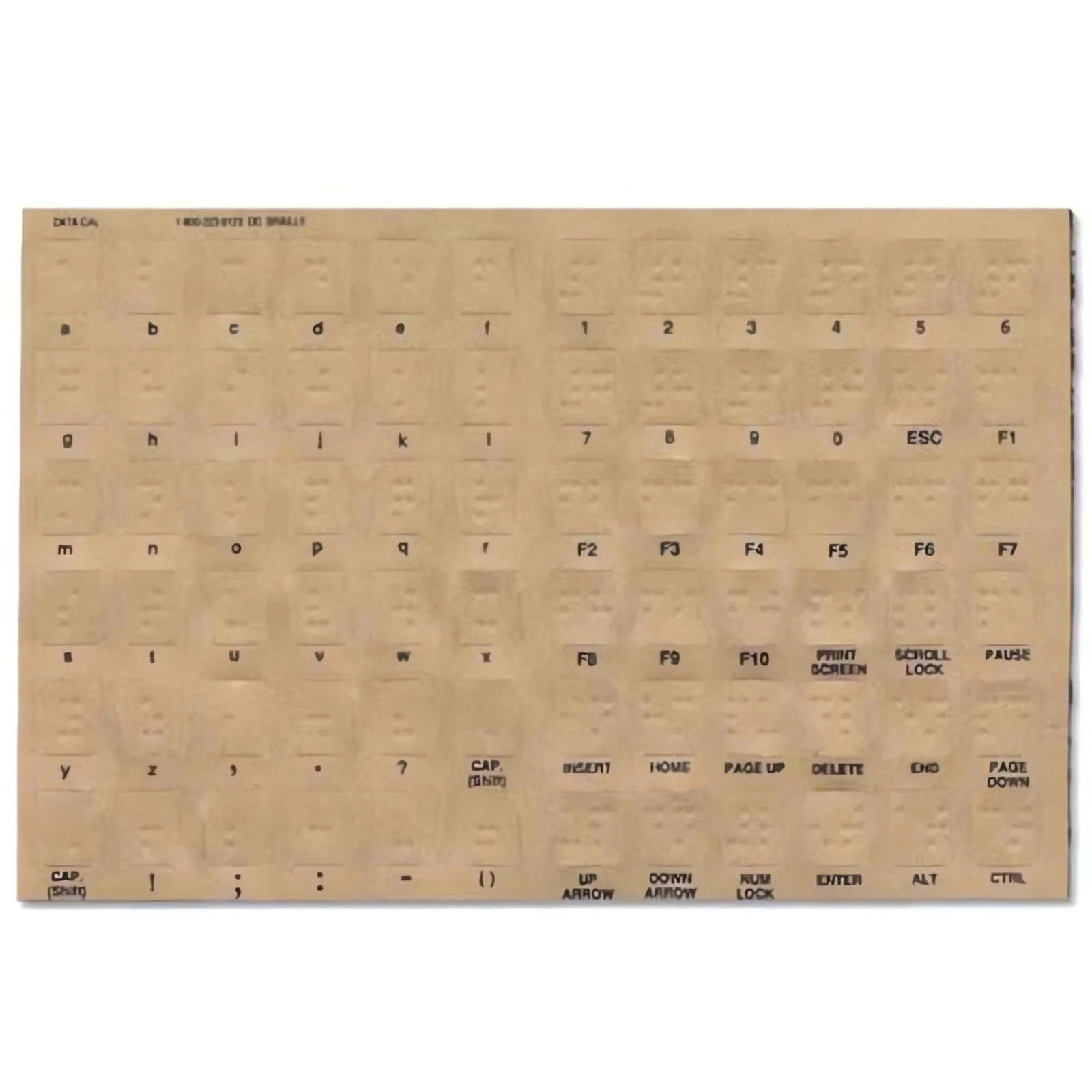 Custom Braille Keyboard Stickers for the Blind & Visually Impaired