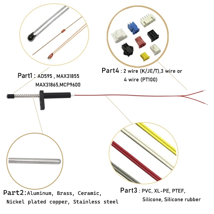 Thermistor Temperature Measurement Thermocouple Connector K Type Ntc ...
