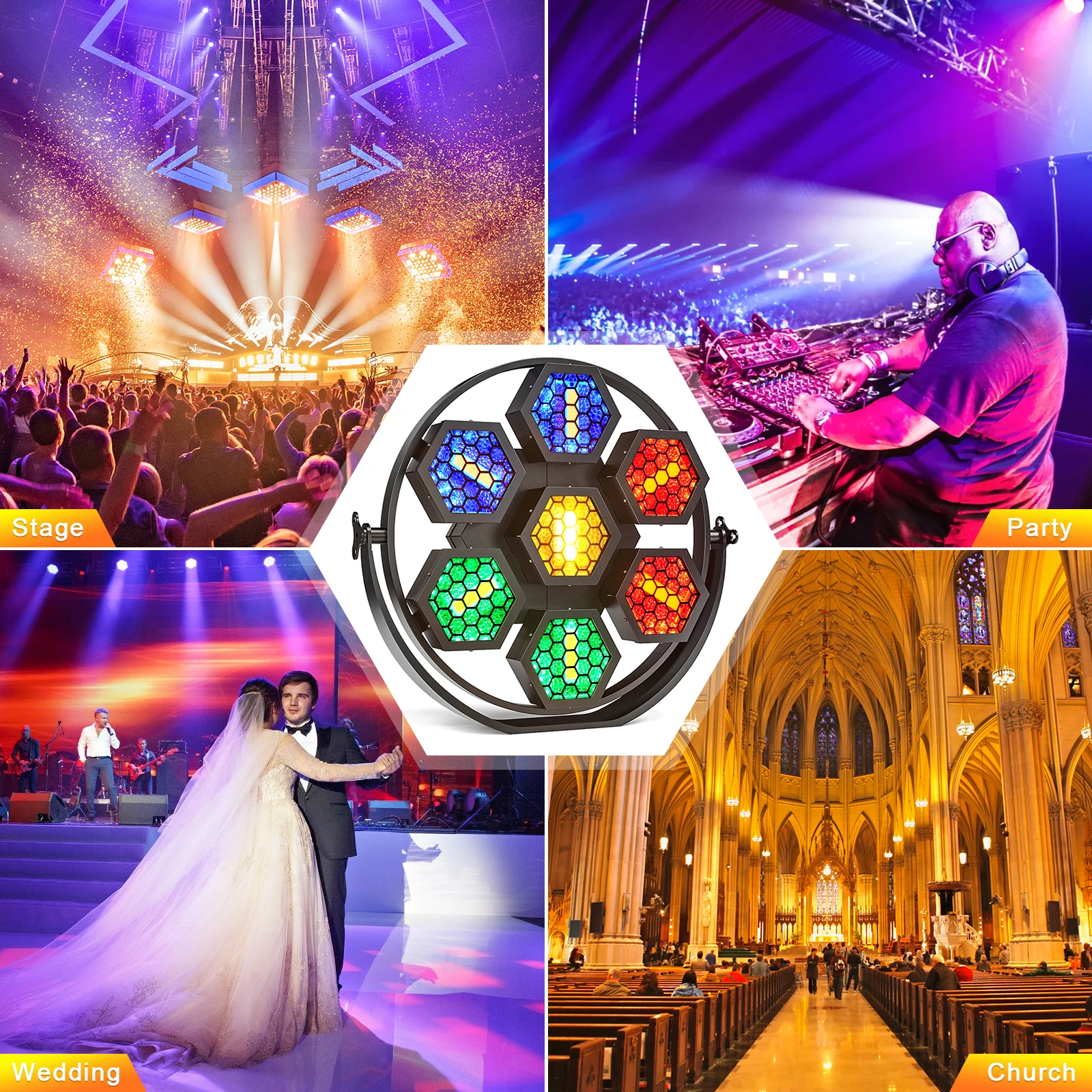 Retro Stage Flash Light Strobe 350w Rgb Wash Effect Sound Dmx512 ...