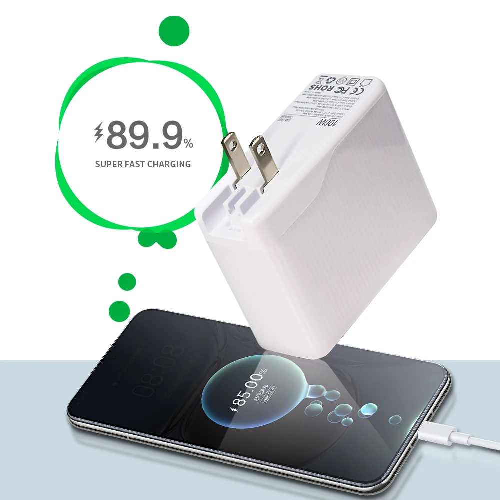 Wholesale 100w Gan Usb-c Charger Pd Fast Charging Adapter Chargers ...