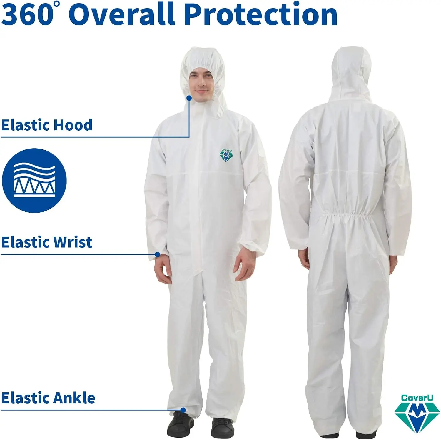 2024 Waterproof Disposable Tyvek Coverall - Anti-Static & High-visibility