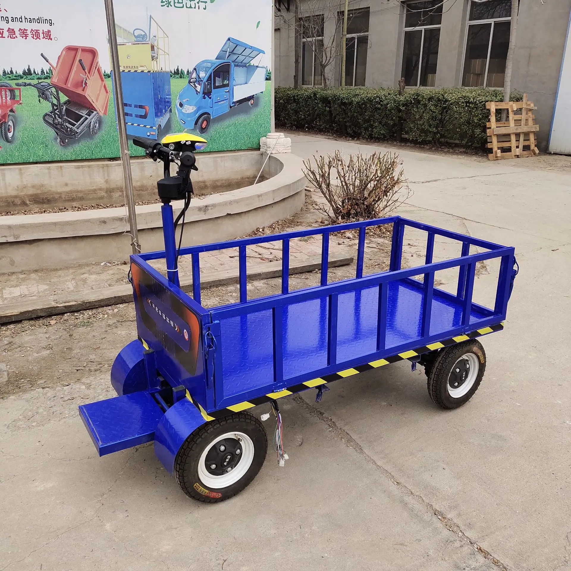 Warehouse Logistic Cargo Moving Hand Carts Trolleys 4 Wheel Platform ...