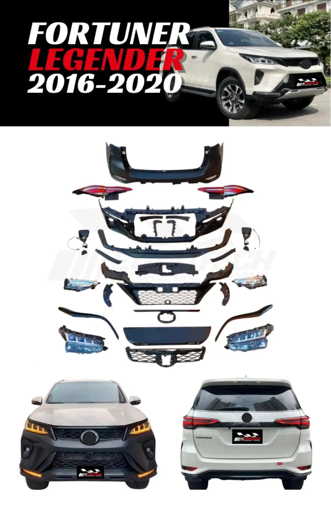 New Arrival 2021 Fortuner Legender Conversion Kit Body Kit For Fortuner ...