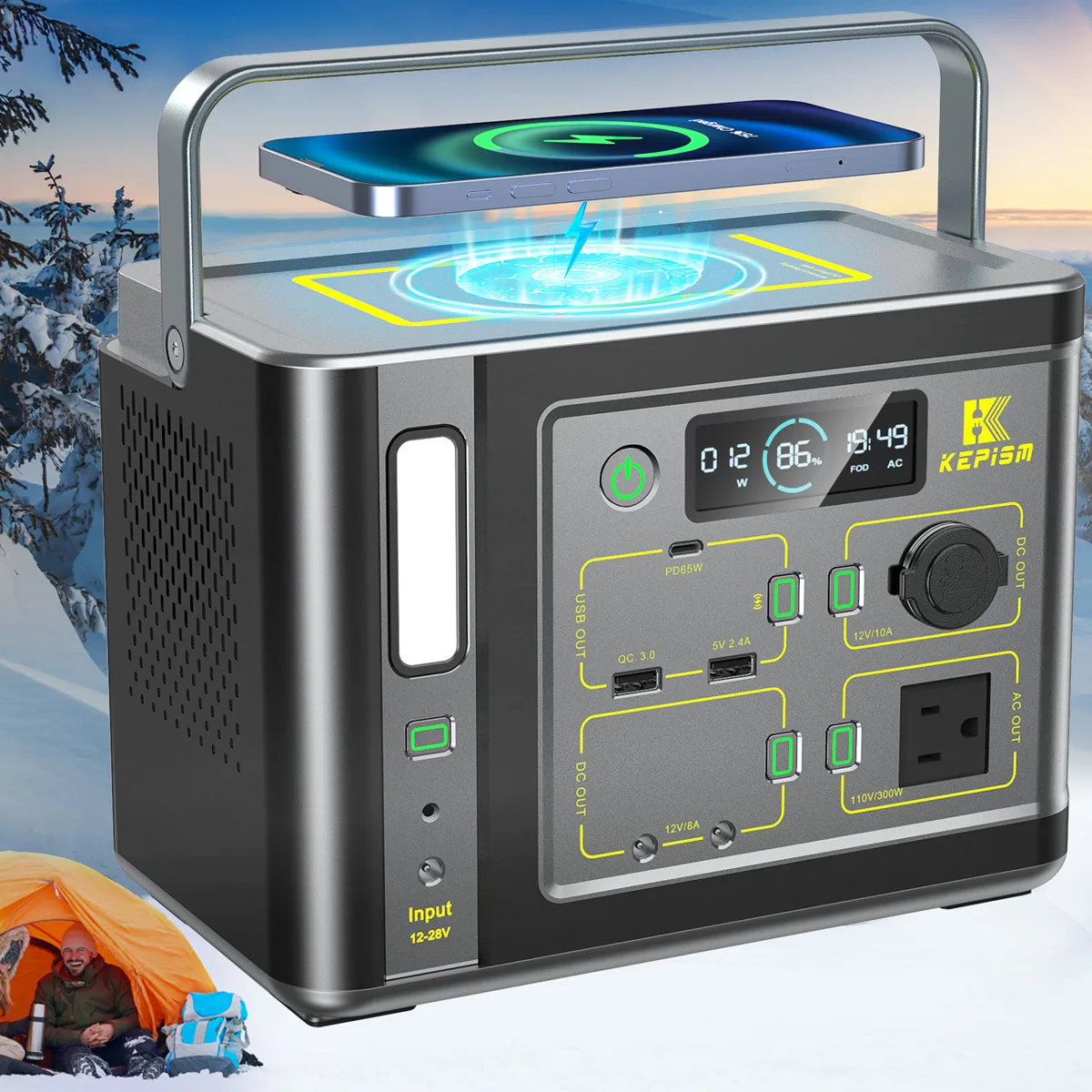 Generator Rumah 350wh Kapasitas Tinggi 80000mah Input Ac 110v 220v ...