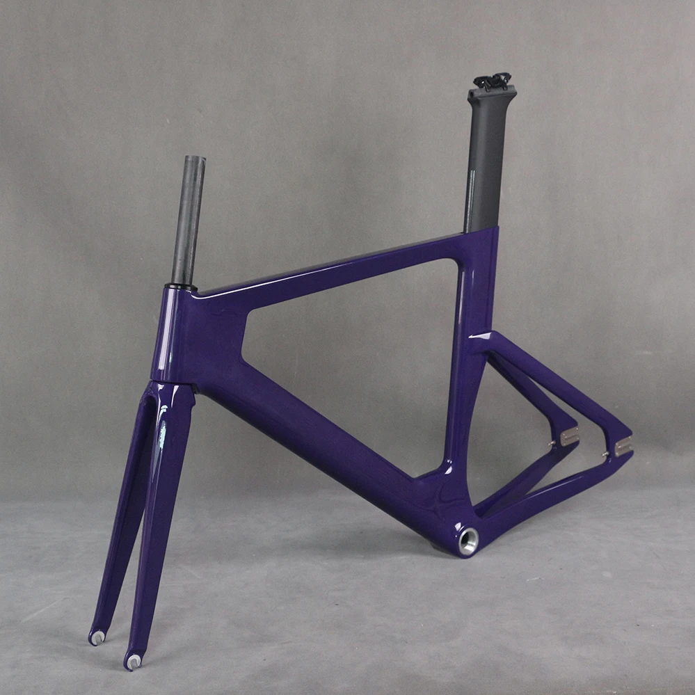 Carbon Fiber Frame Track Bike aero Track Frame Single Speed Fixed Gear ...