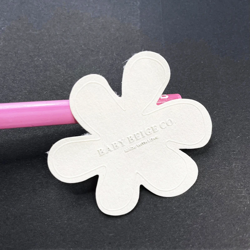 High Quality White Black Matte Embossed Paper Sticker Textured Paper ...