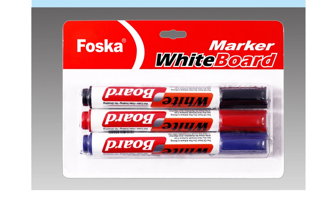 Foska School Fry Ease White Board Marker Pen - Quality & Erasability