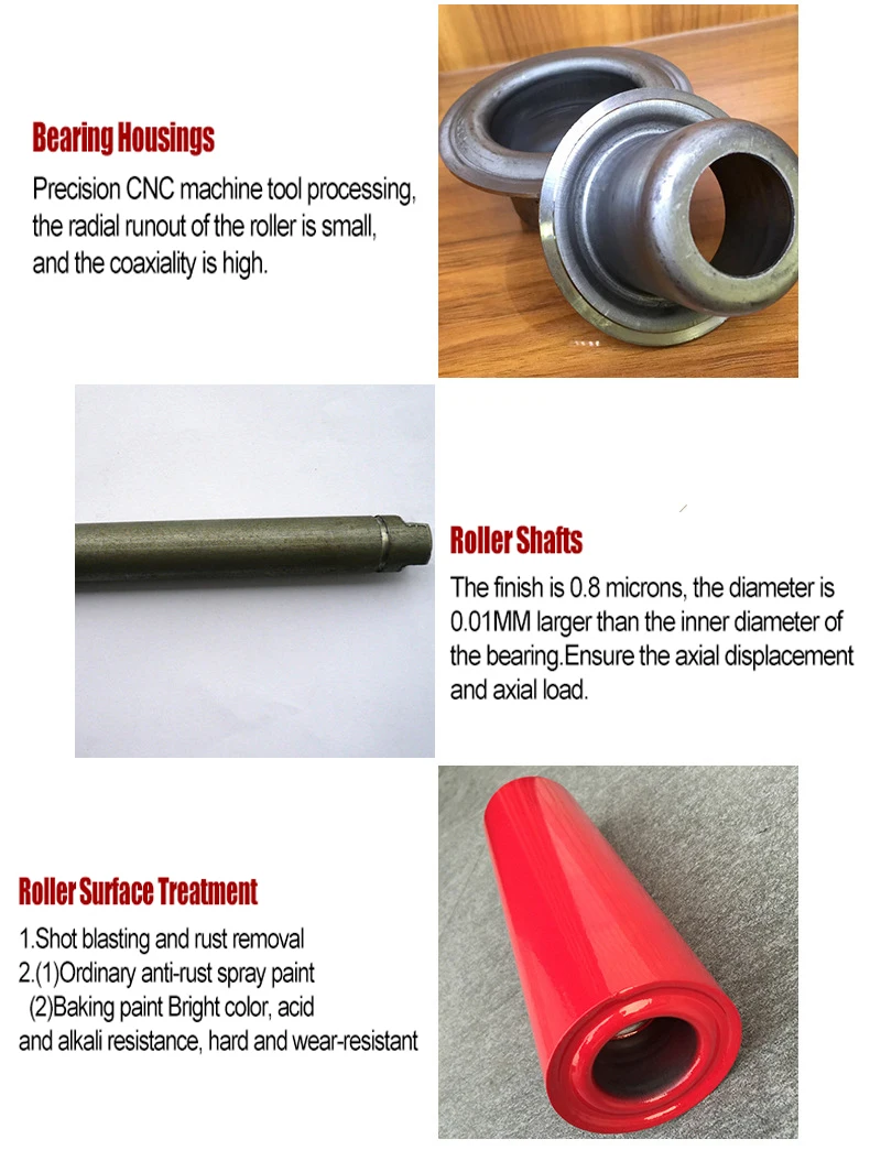 Heavy Industry Belt Conveyor Carrier Roller Rubber Mining