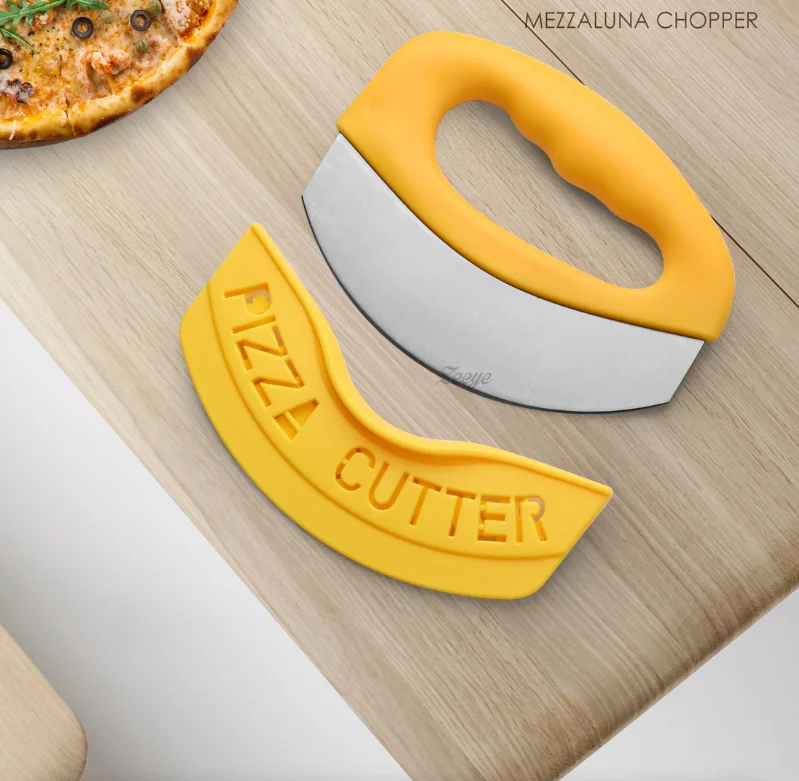 Stainless Steel Cutter Durable Ring Chopper Pizza Cutter Vanilla Cheese ...