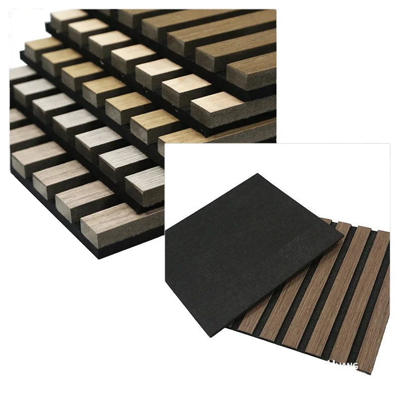 Acoustic Panel Diffusion Wall Soundproofing Slat Wooden Fiber Acoustic ...