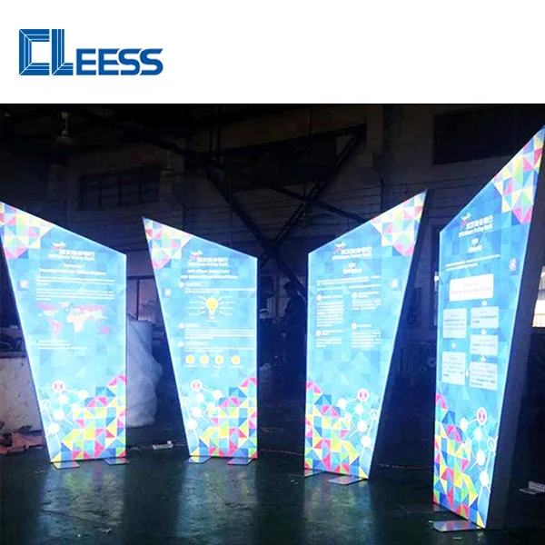 Exhibit Booth Backdrop Convention Display Stands Customized Shape ...
